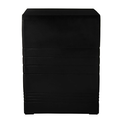 Click here for Deidara Concrete Accent Stool - Black prices