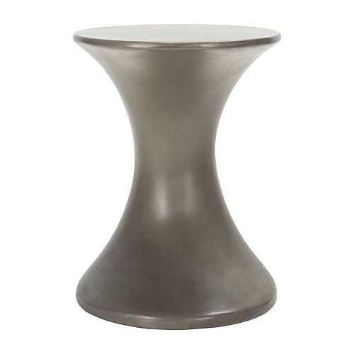Click here for Kavita Concrete Accent Stool - Dark grey prices