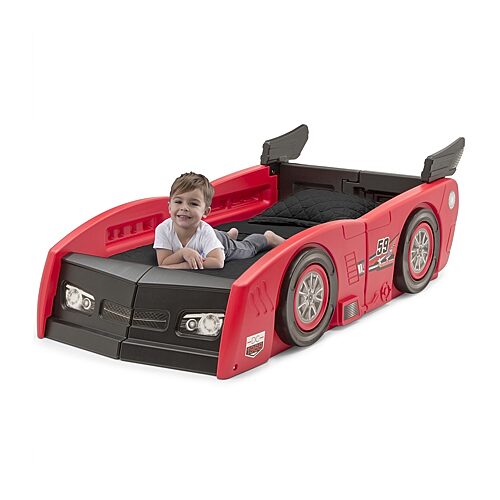 Click here for Grand Prix Toddler to Twin Bed  One Size  Red prices