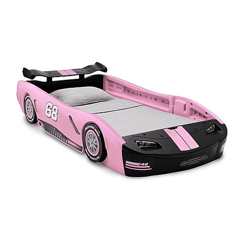 Click here for Turbo Race Car Kids Twin Bed in Pink  One Size  Pi... prices