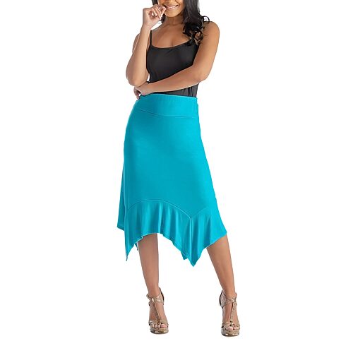 Click here for 24seven Comfort Apparel Womens Mid Rise Midi A-Lin... prices