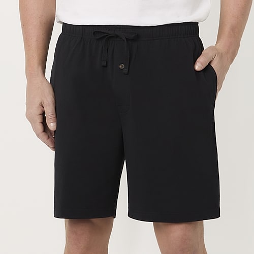 Click here for Stafford Super Soft Mens Pajama Shorts  Small  Bla... prices