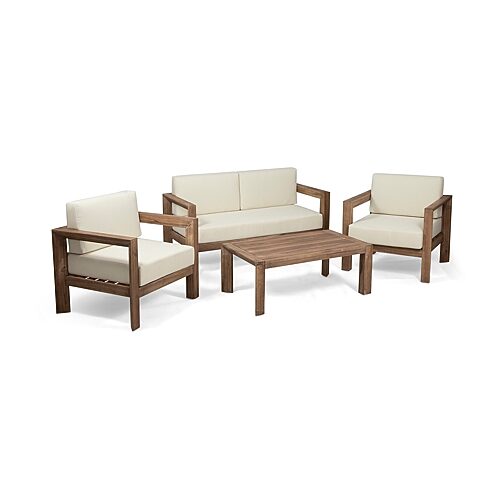 Click here for Genser 4-pc. Conversation Set  One Size  Beige prices