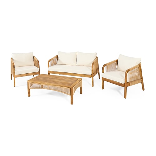 Click here for Jabe 4-pc. Conversation Set  One Size  Beige prices