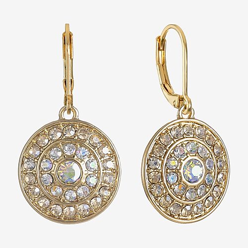 Click here for Monet Jewelry Womens Glass Round Drop Earrings  On... prices