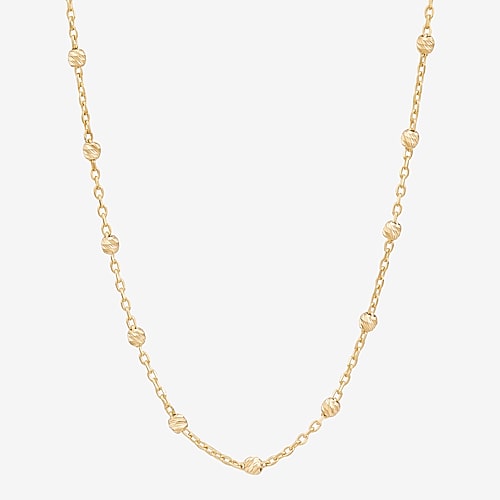 Click here for Womens 10K Gold 18 Inch Chain Necklace  One Size... prices