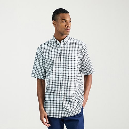 Click here for Haggar Life Khaki Mens Short Sleeve Regular Fit Bu... prices