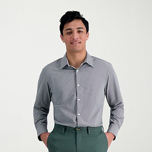 Click here for Haggar Mens Classic-Fit Smart Wash Dress Shirt - B... prices