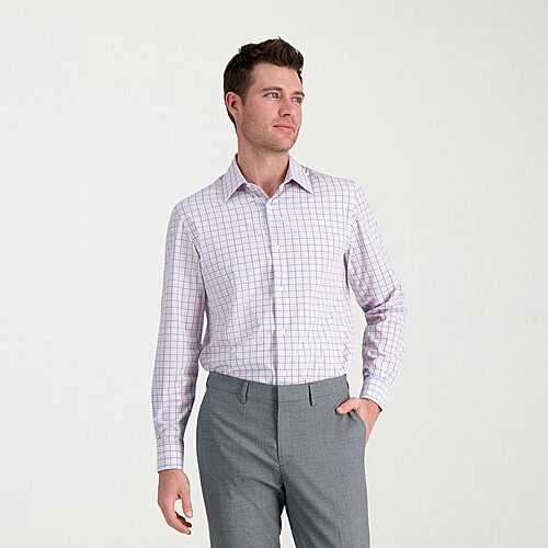 Click here for Haggar Mens Smart Wash Slim Fit Dress Shirt - Med... prices