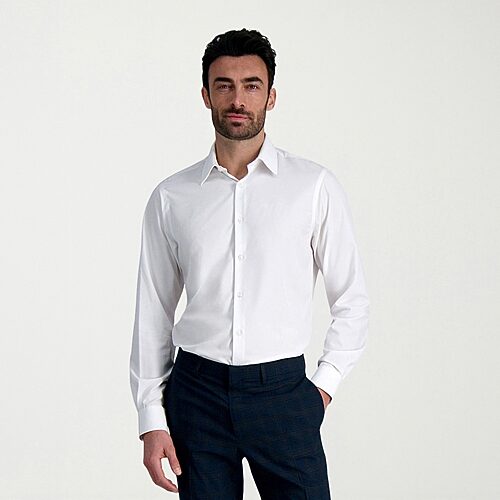 Click here for Haggar Mens Classic-Fit Smart Wash Dress Shirt - W... prices