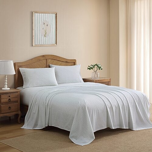Click here for Laura Ashley Cotton Percale Sheet Set  One Size  G... prices