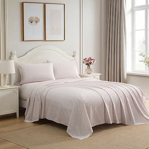 Click here for Laura Ashley Cotton Percale Sheet Set  One Size  P... prices