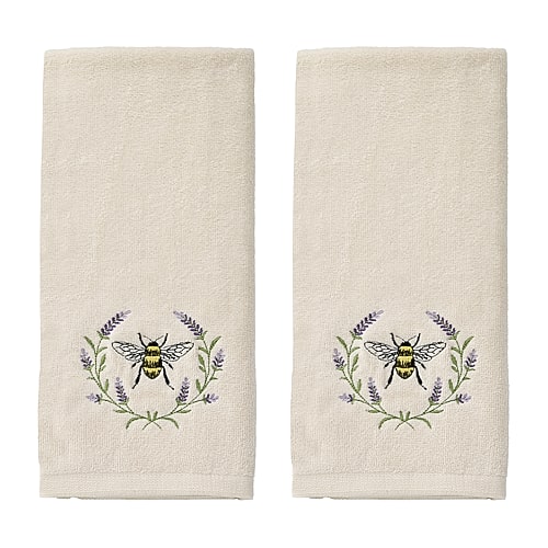 Click here for Skl Home Bee Lavender 2-Pc. Hand Towel Set - Natur... prices