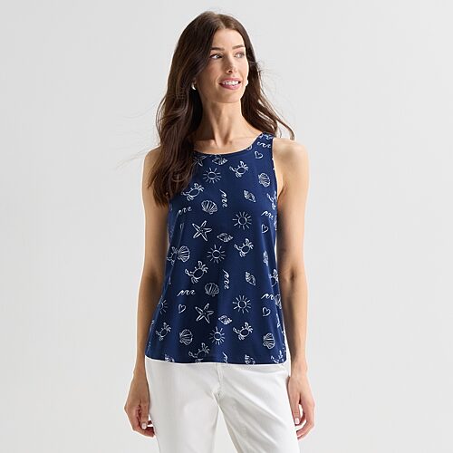 Click here for St. Johns Bay Womens Tall Round Neck Sleeveless Ta... prices