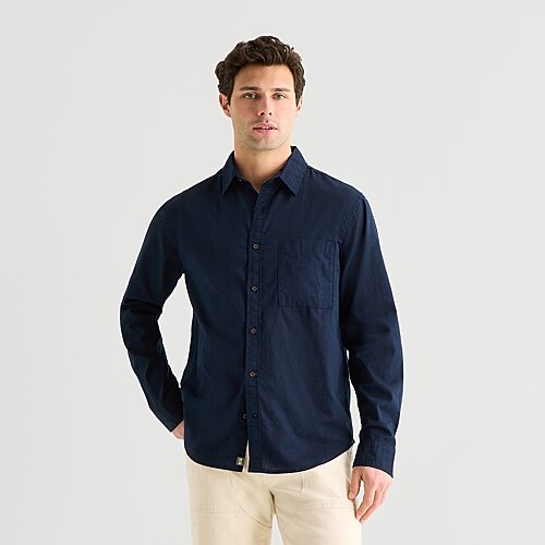 Click here for mutual weave Mens Long Sleeve Regular Fit Button-D... prices