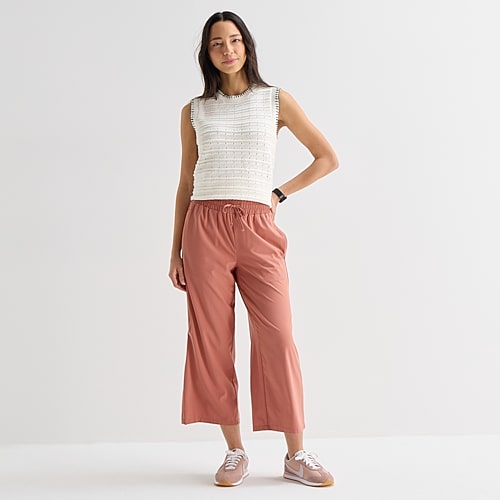 Click here for Stylus Womens Wide Leg Mid Rise Cropped Pant  Smal... prices