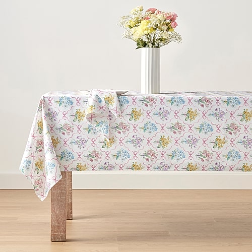 Click here for Lenox Bouquet Ribbon Delicate Tablecloth  60 x 102... prices