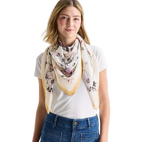 Click here for Collection Xiix Toile Floral Square Scarf  One Siz... prices
