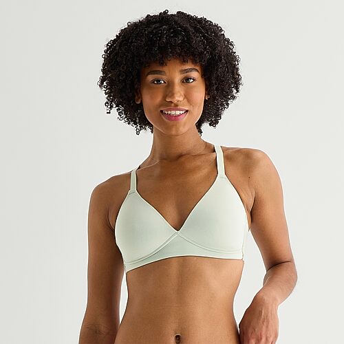 Click here for Arizona Body Cloud Kissed Wireless Triangle Plunge... prices