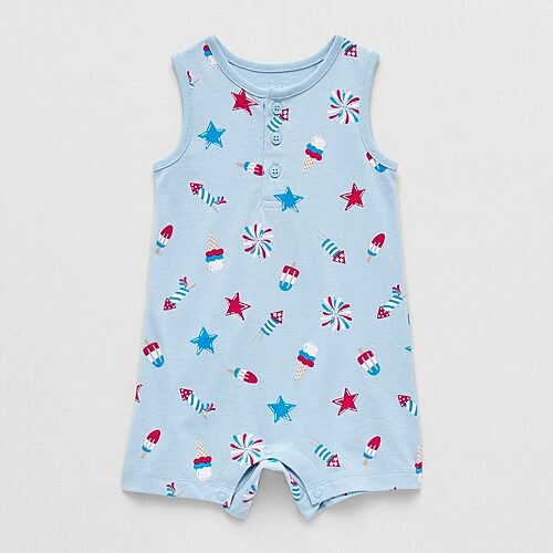 Click here for Okie Dokie Baby Boys Sleeveless Romper  3 Months... prices