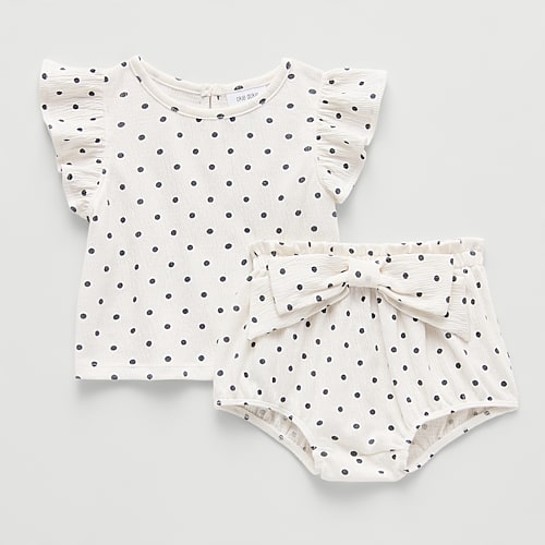 Click here for Okie Dokie Baby Girls 2-pc. Short Set  Newborn  Wh... prices