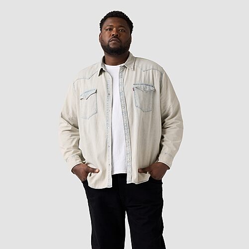 Click here for Levis Big and Tall Mens Long Sleeve Western Shirt... prices