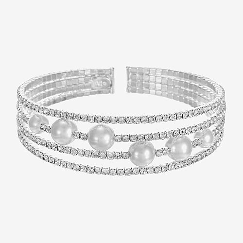 Click here for Monet Jewelry Timeless Womens Glass Cuff Bracelet... prices