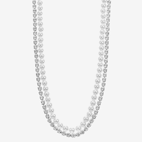Click here for Monet Jewelry Timeless Womens Glass 17 Inch Strand... prices