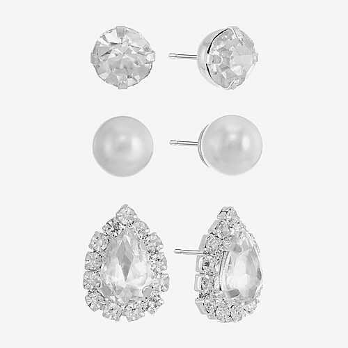 Click here for Monet Jewelry Timeless Womens Glass Simulated Pear... prices