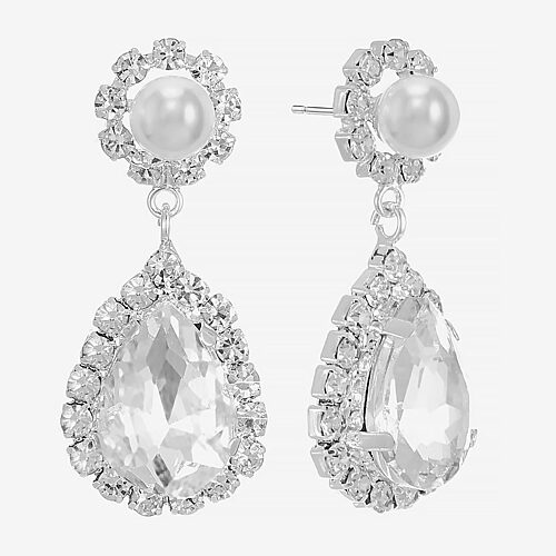 Click here for Monet Jewelry Timeless Womens Glass Simulated Pear... prices