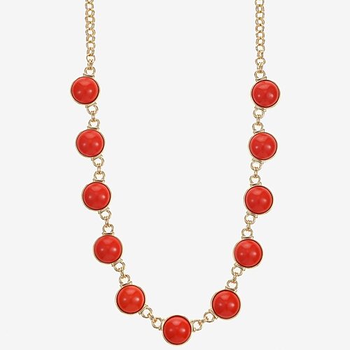 Click here for Monet Jewelry Womens Green 18 Inch Collar Necklace... prices