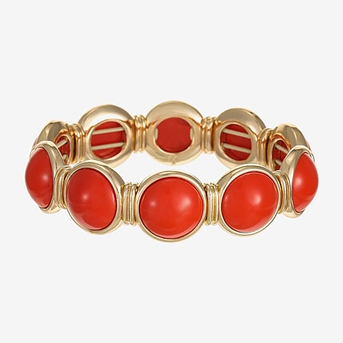 Click here for Monet Jewelry Womens Green Round Stretch Bracelet... prices