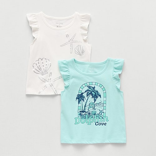 Click here for Okie Dokie Toddler & Little Girls Round Neck Sleev... prices