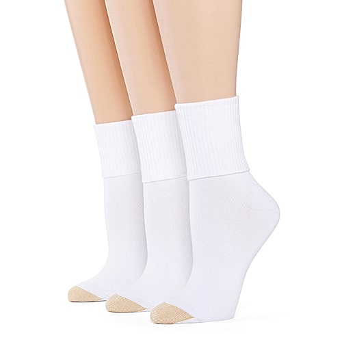 Click here for Gold Toe Ultra Soft Womens Multi-Pack 3 Pair Turnc... prices