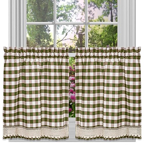 Click here for Achim Buffalo Check Window Tier Pair  58 x 36 - Sa... prices