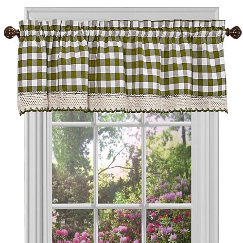 Click here for Buffalo Check Rod Pocket Tailored Valance  One Siz... prices