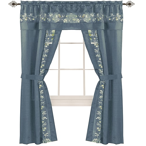 Click here for Achim Fairfield 5-Pc. Window Set  55 x 63 - Ice Bl... prices