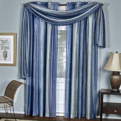 Click here for Ombre Scarf Valance  One Size  Blue prices