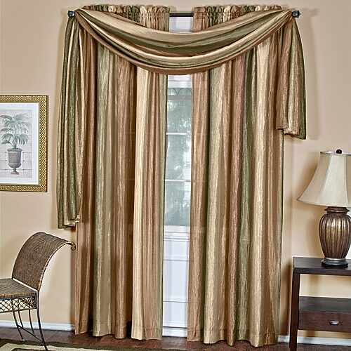 Click here for Ombre Scarf Valance  One Size  Green prices