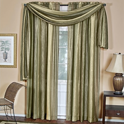 Click here for Ombre Scarf Valance  One Size  Green prices