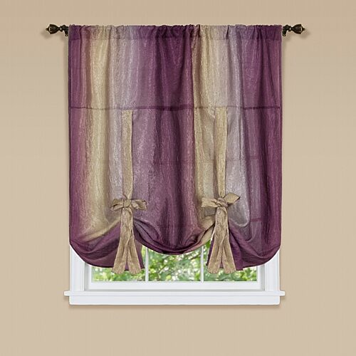 Click here for Ombre Light-Filtering Rod Pocket Single Tie-Up Sha... prices