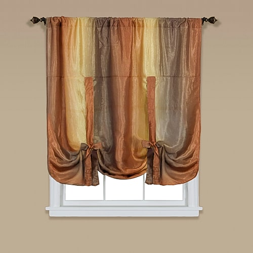 Click here for Ombre Light-Filtering Rod Pocket Single Tie-Up Sha... prices
