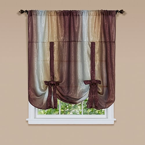 Click here for Ombre Light-Filtering Rod Pocket Single Tie-Up Sha... prices