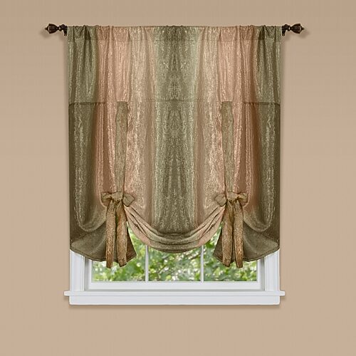 Click here for Ombre Light-Filtering Rod Pocket Single Tie-Up Sha... prices