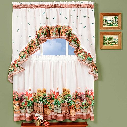 Click here for Rod Pocket Kitchen Curtains & Drapes Window Set  O... prices