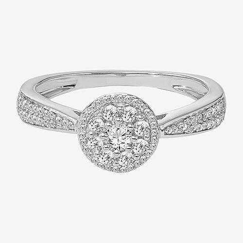 Click here for Womens 3/8 CT. Natural White Diamond 10K Gold Roun... prices