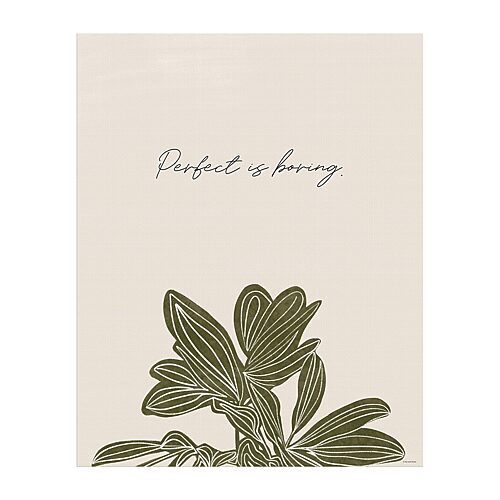 Click here for Lumaprints Perfect Is Boring Canvas Art  One Size... prices