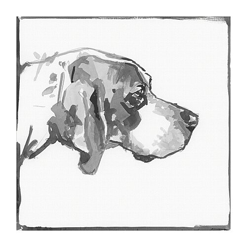 Click here for Lumaprints Foxhound Canvas Art  One Size  White prices