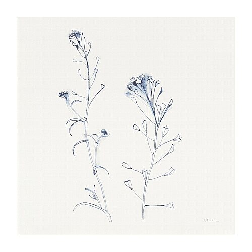 Click here for Lumaprints Shepherds Purse Stems I Blue Canvas Art... prices
