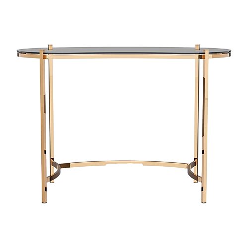 Click here for ODowd Glass Top Console Table  One Size  Yellow prices